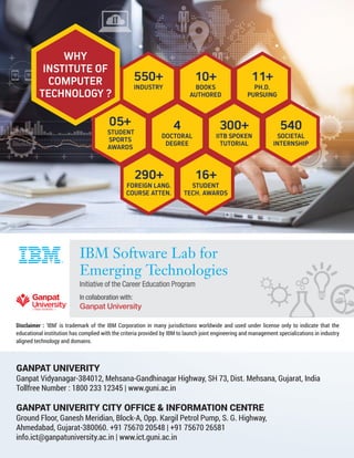 Institute of Computer Technology Brochure | PDF