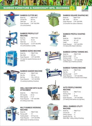 Bamboo Processing Machine By Prashant Bamboo Machines | PDF