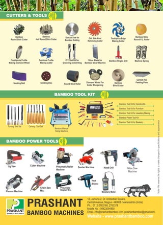 Bamboo Processing Machine By Prashant Bamboo Machines | PDF