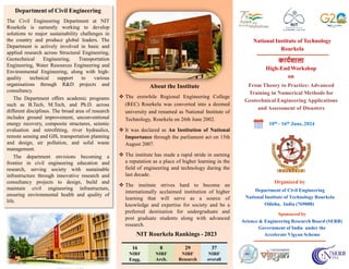 Brochure template for workshop arrangement | PPTX