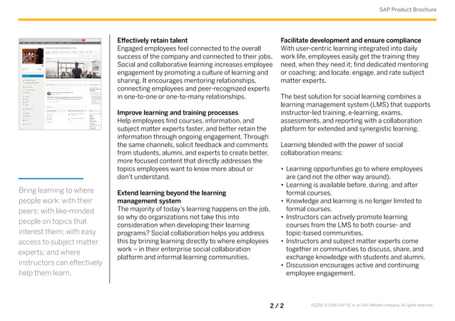 Social & Collaborative Learning With SAP | PDF | Business | Business ...