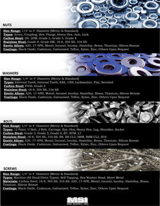 MSI BROCHURE | PDF