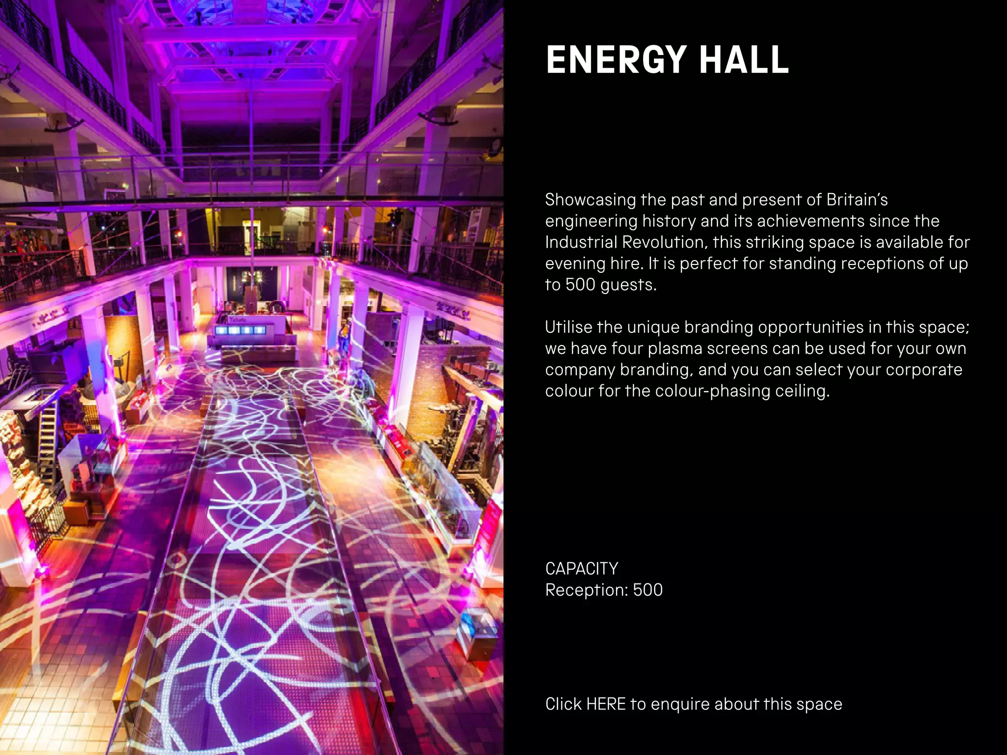 Venue Hire at the Science Museum Brochure | PPT