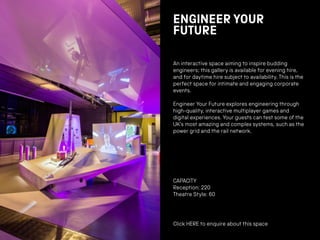 Venue Hire at the Science Museum Brochure | PDF