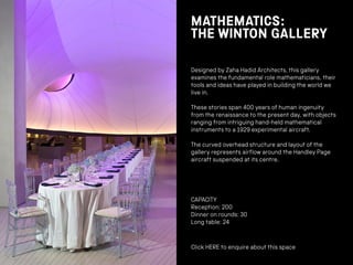 Venue Hire at the Science Museum Brochure | PDF