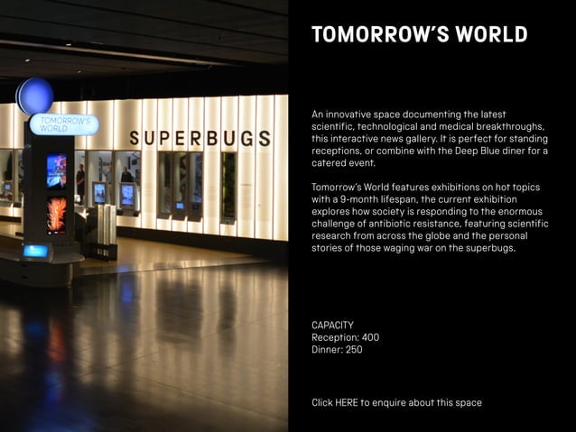 Venue Hire at the Science Museum Brochure | PPT