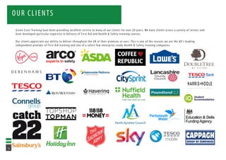 Green Cross Training First Aid and Health & Safety Training | PPT