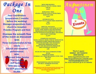 Brochure 2 Front Page - augustinemusic and events | PPT