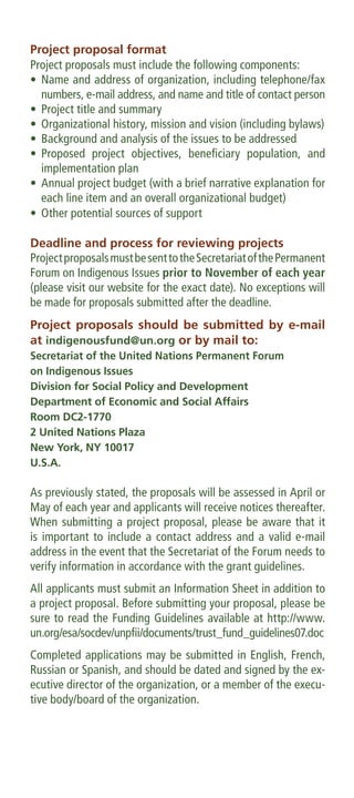 Second International Decade of the World’s Indigenous People United Nations | PDF