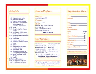 Food Allergy Conference Brochure | PDF