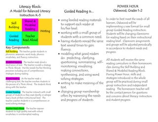Brochure about reading curriculum for parents of k 2 students (repaired ...