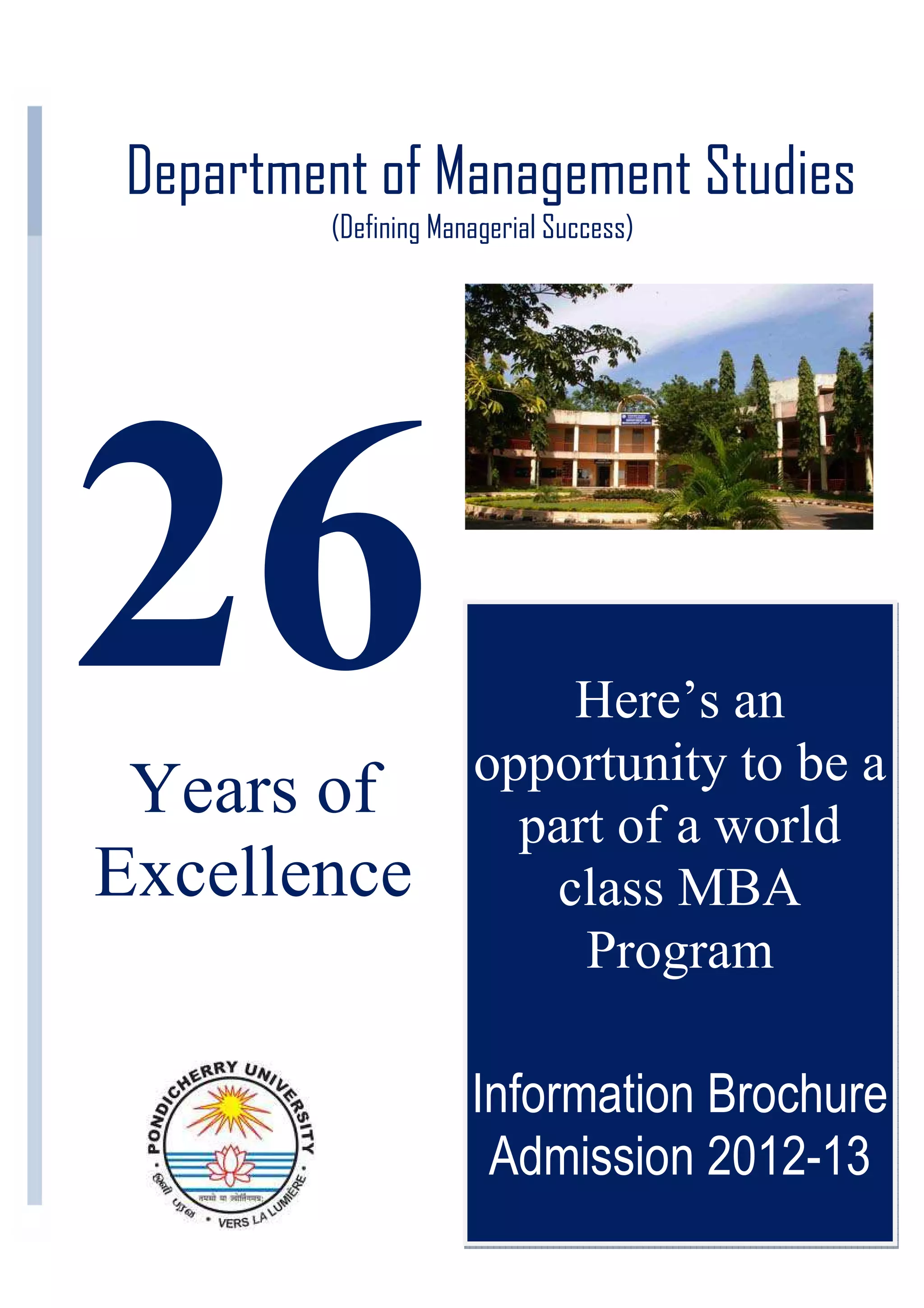 Brochure admissions 2012 | PDF