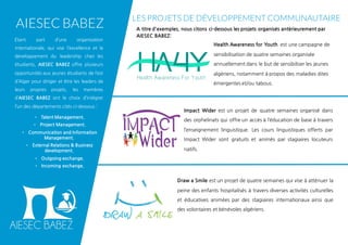 Brochure AIESEC BABEZ | PDF