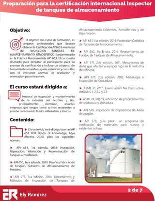 Brochure api 653 | PDF