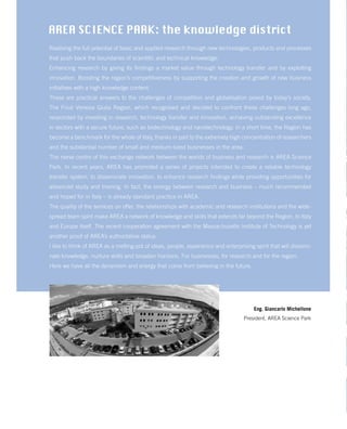 Brochure AREA Science Park | PDF