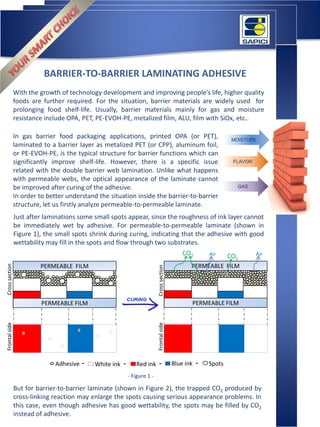 Laminating adhesives - barrier material - flexible packaging | PDF
