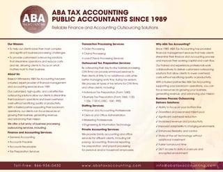 Reliable Finance and Accounting Outsourcing Solutions with ABA Tax ...