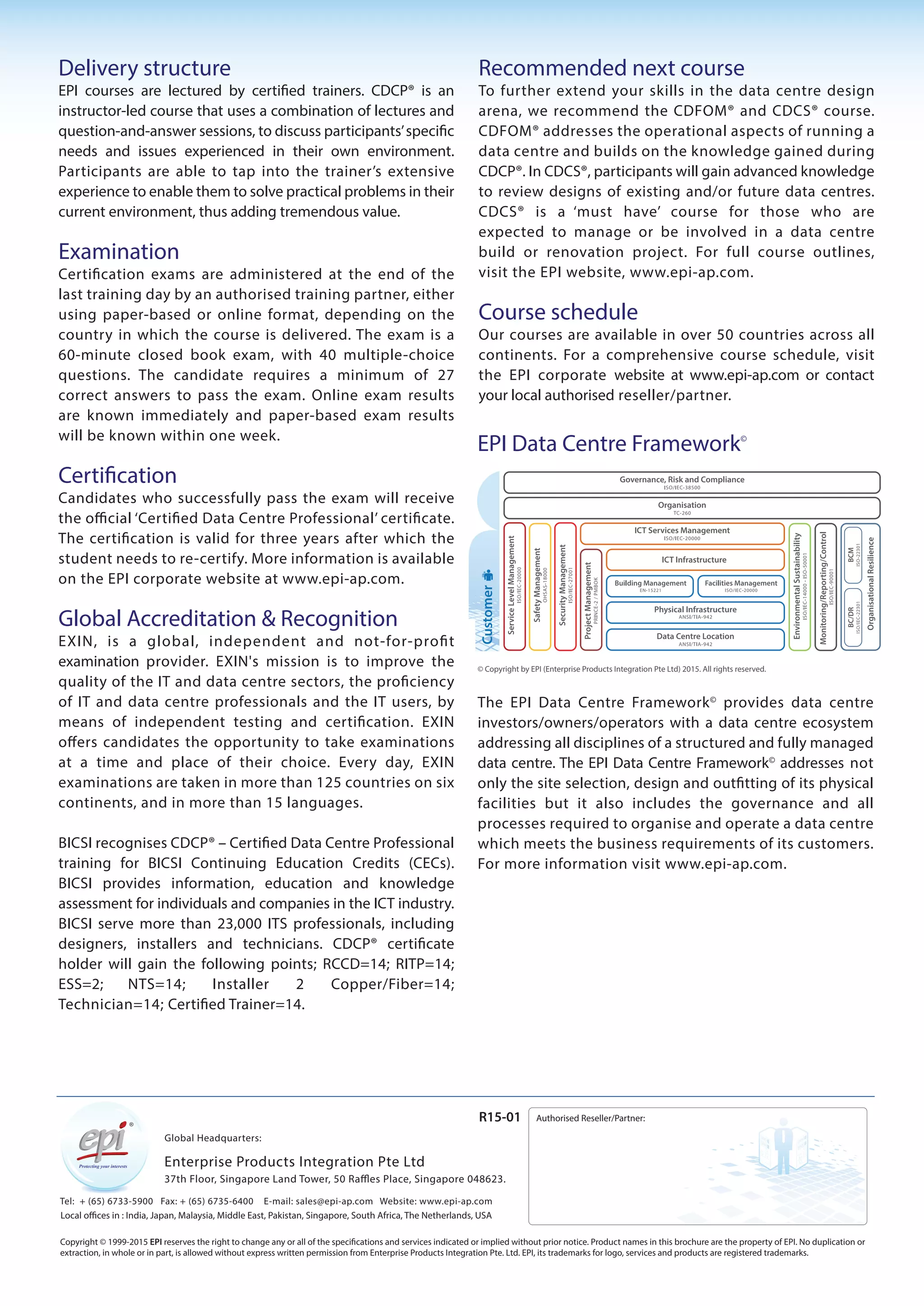 CERTIFIED DATA CENTRE PROFESSIONAL | PDF