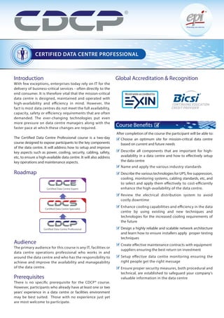 CERTIFIED DATA CENTRE PROFESSIONAL | PDF
