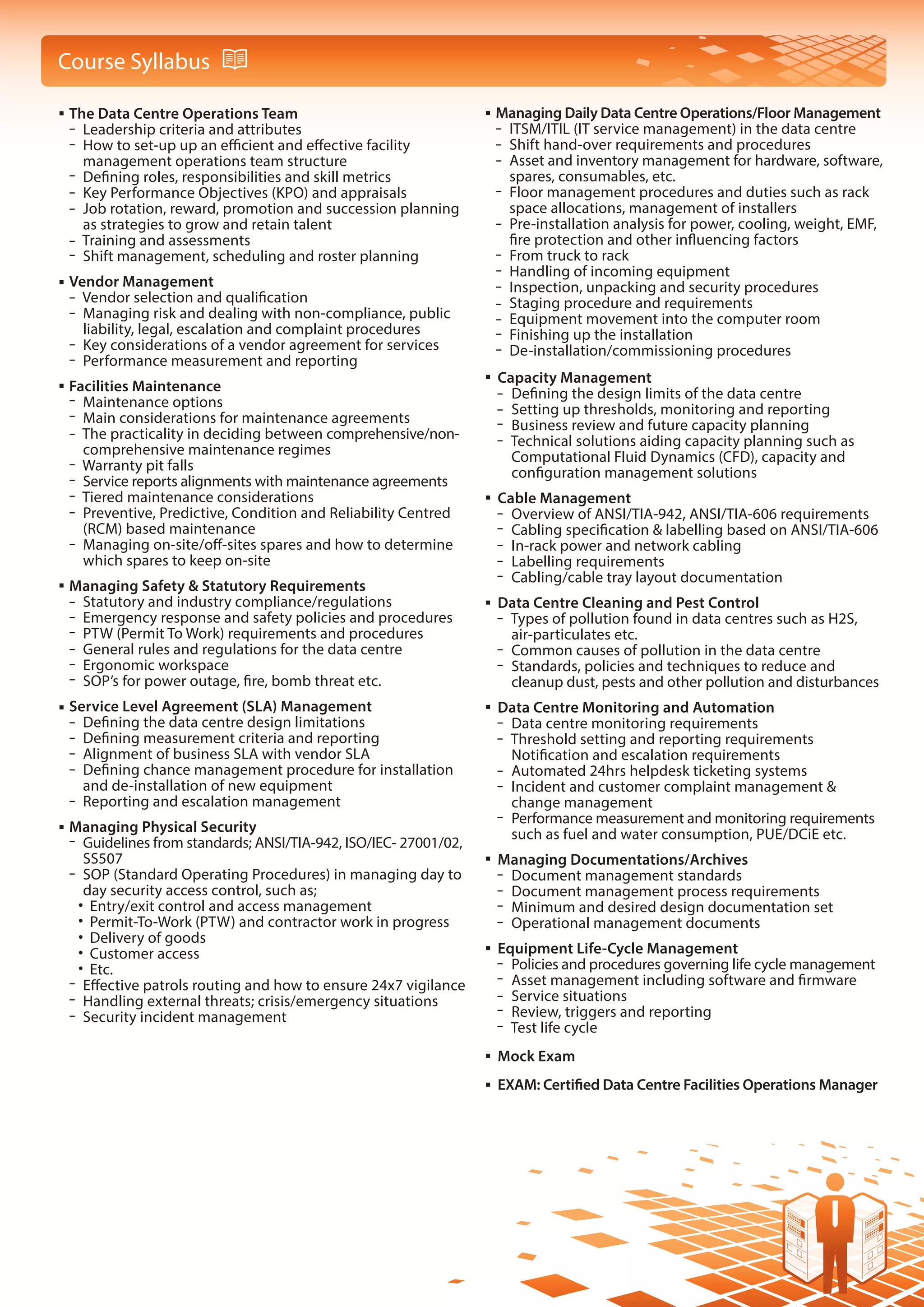 CERTIFIED DATA CENTRE FACILITIES OPERATIONS MANAGER | PDF