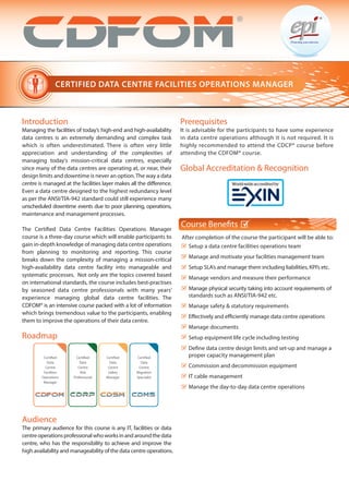 CERTIFIED DATA CENTRE FACILITIES OPERATIONS MANAGER | PDF
