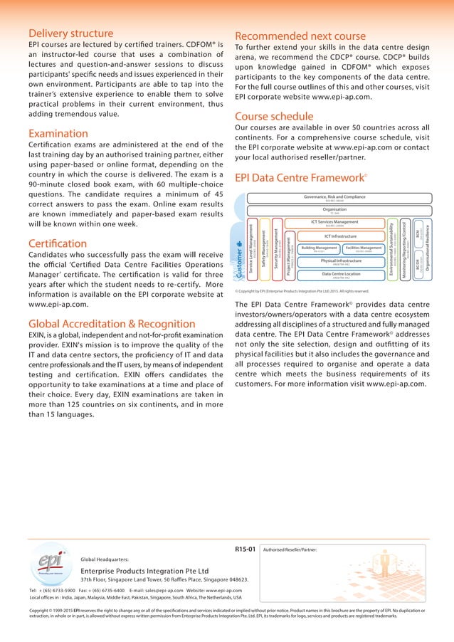 CERTIFIED DATA CENTRE FACILITIES OPERATIONS MANAGER | PDF
