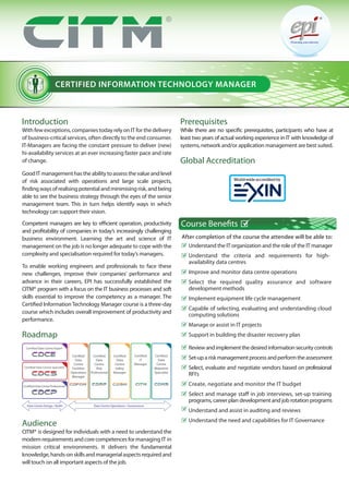 CERTIFIED INFORMATION TECHNOLOGY MANAGER | PDF