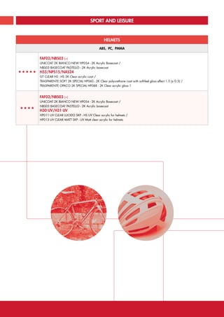 ICR Coatings Brochure - Sport and leisure | PDF | Skin Care | Beauty