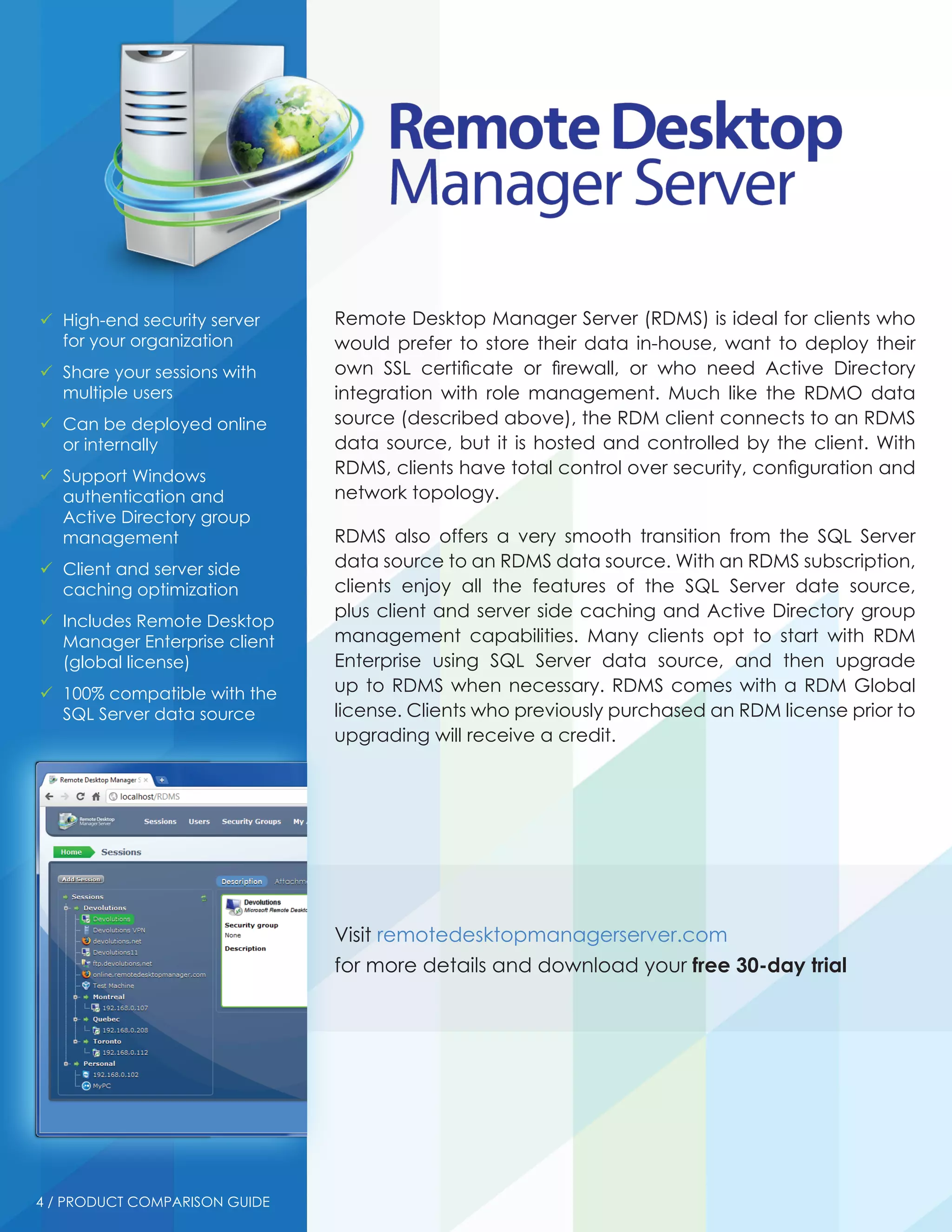 Remote Desktop Manager suite | PDF