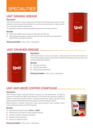 UNIT GREASE | PDF