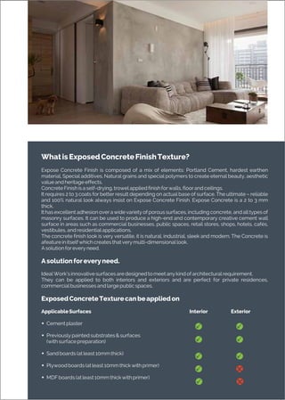 Concrete Finish Facades & Texture. www.balajiwalltexture.com