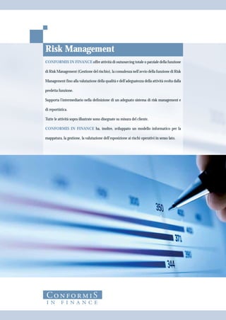Presentazione Conformis in Finance | PDF