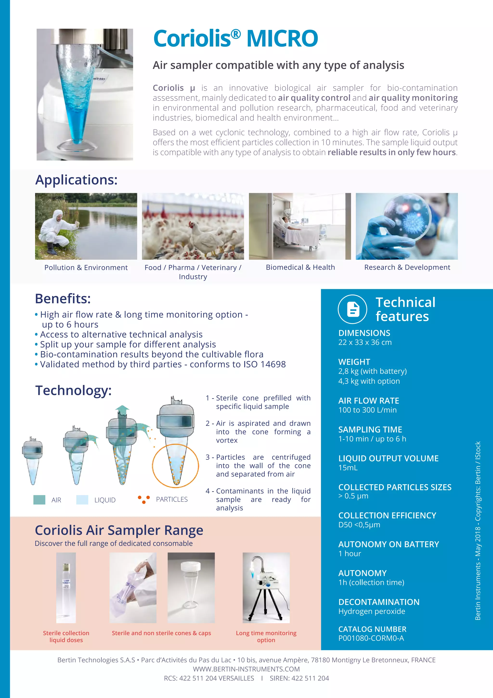 Coriolis µ is an innovative biological air sampler | PDF