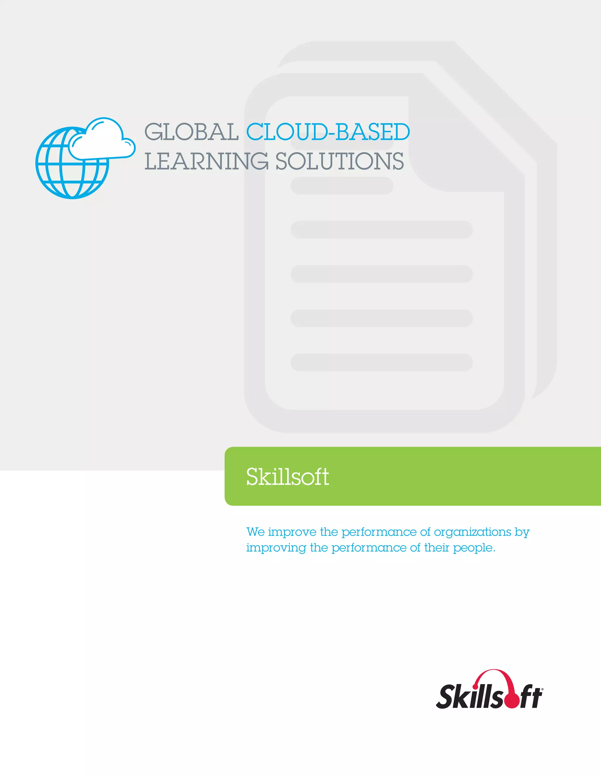 Global, Cloud-Based Learning Solutions | PDF
