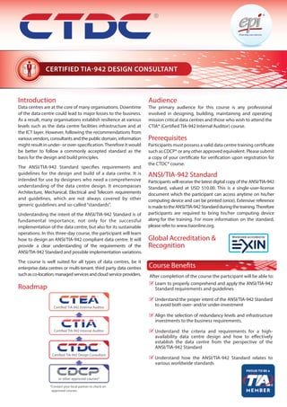 CERTIFIED TIA-942 DESIGN CONSULTANT | PDF