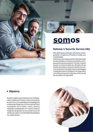 Brochure Defense & Security Service SAC 2019 | PDF