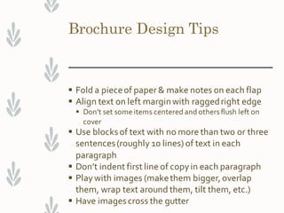 Brochure Design | PPT