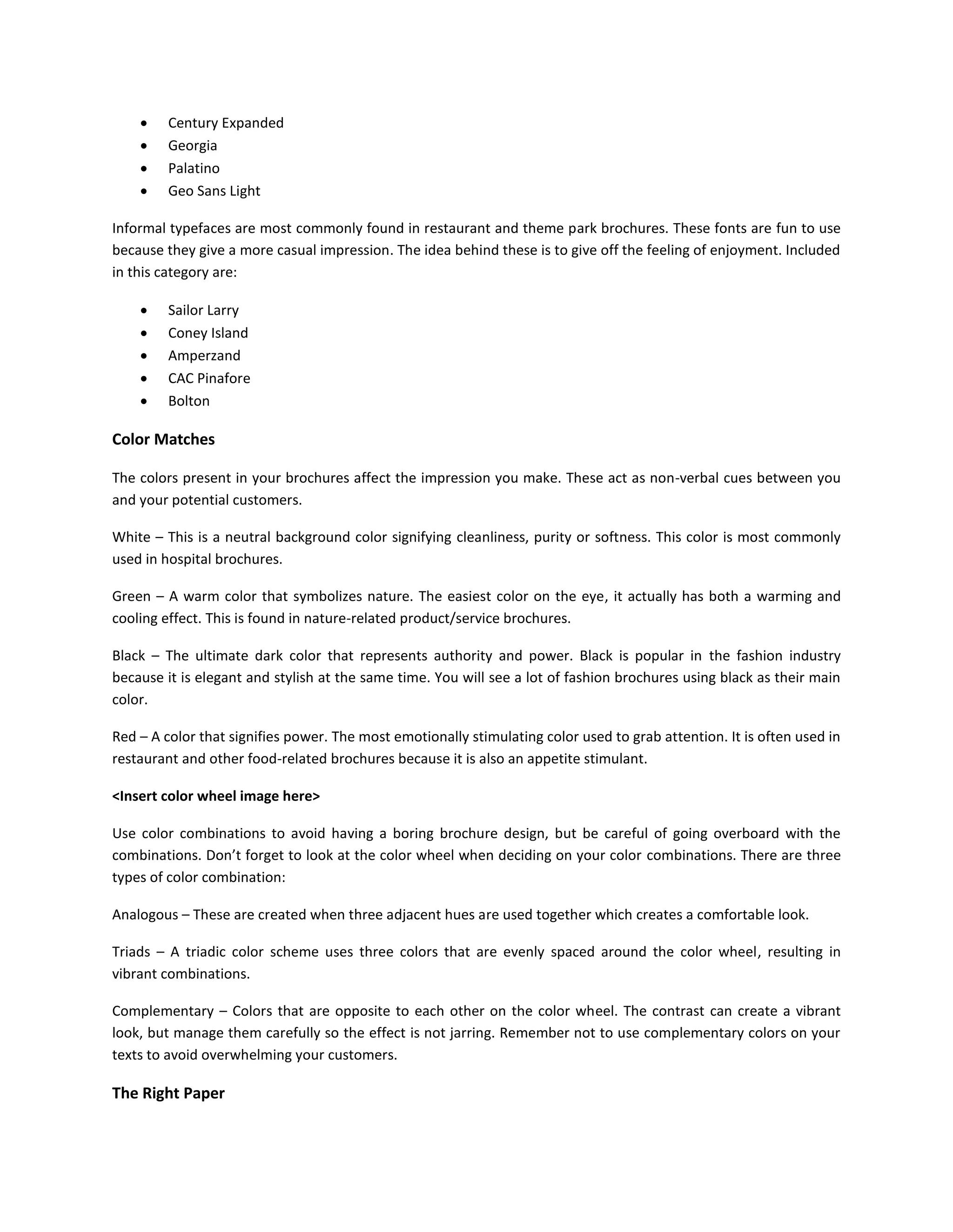 Fundamentals of Brochure Design | DOCX
