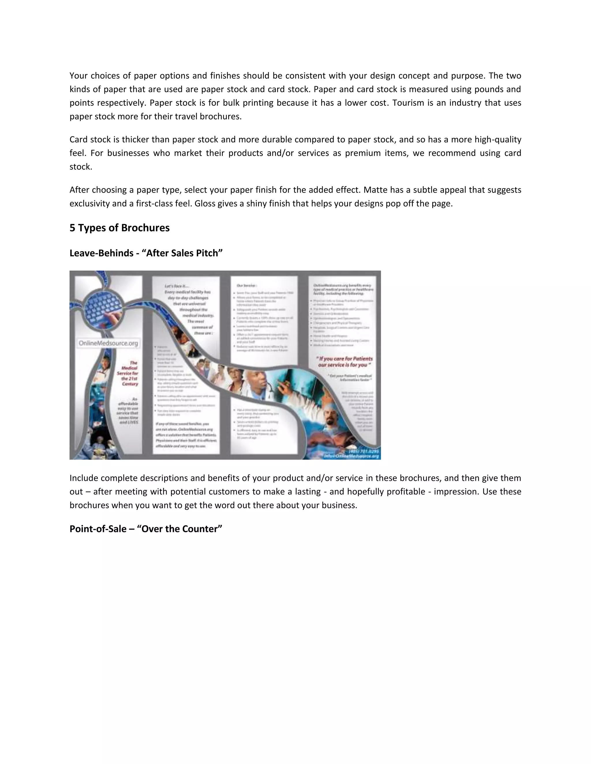 Fundamentals of Brochure Design | DOCX