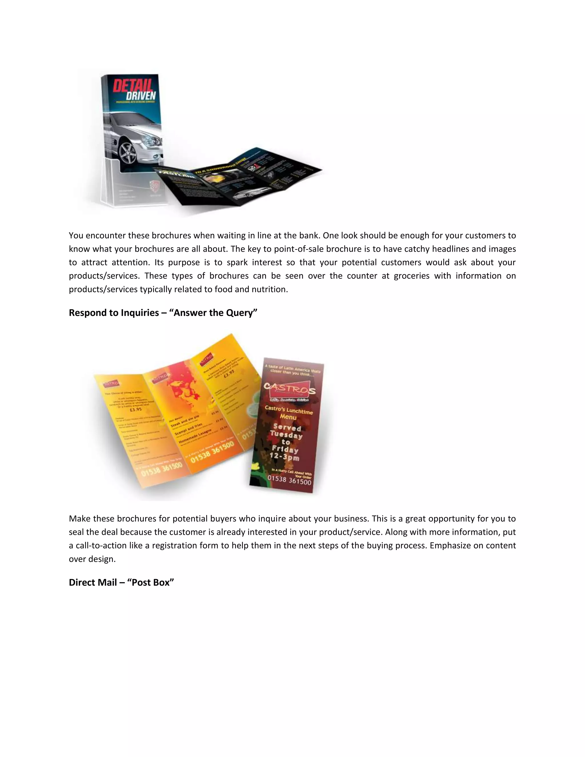 Fundamentals of Brochure Design | DOCX