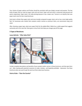 Fundamentals of Brochure Design | DOCX