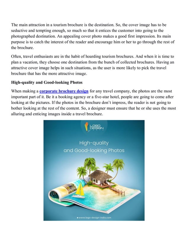 Brochure Design Tips for Travel and Tourism.pdf | Marketing and ...