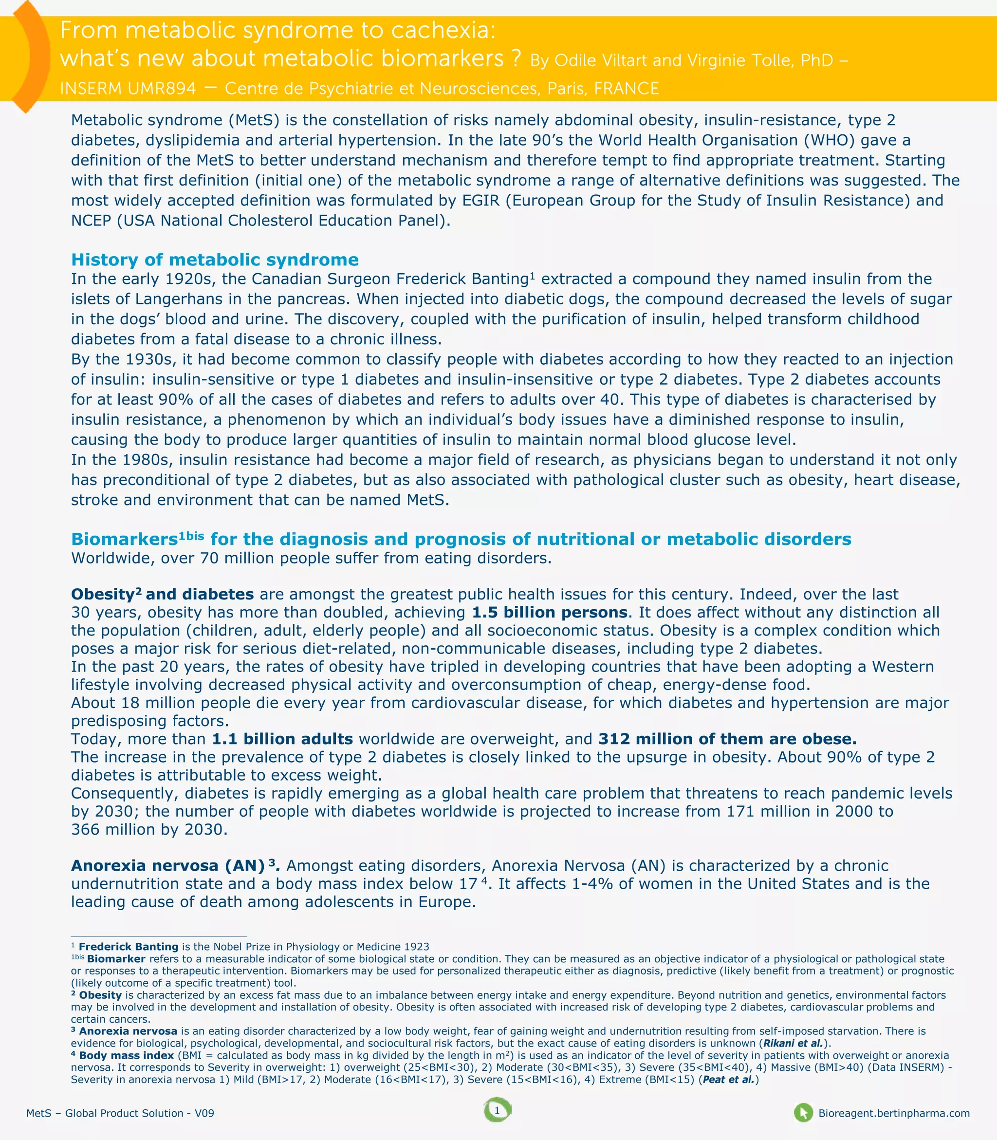 From metabolic syndrome to cachexia: what’s new about metabolic ...