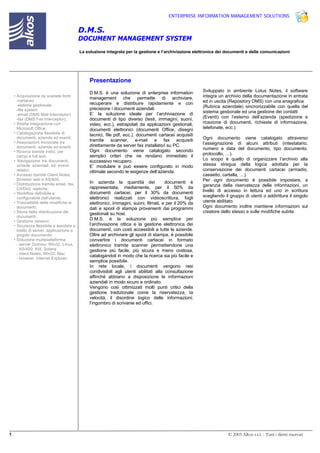 Brochure dms | PDF | Email | Internet