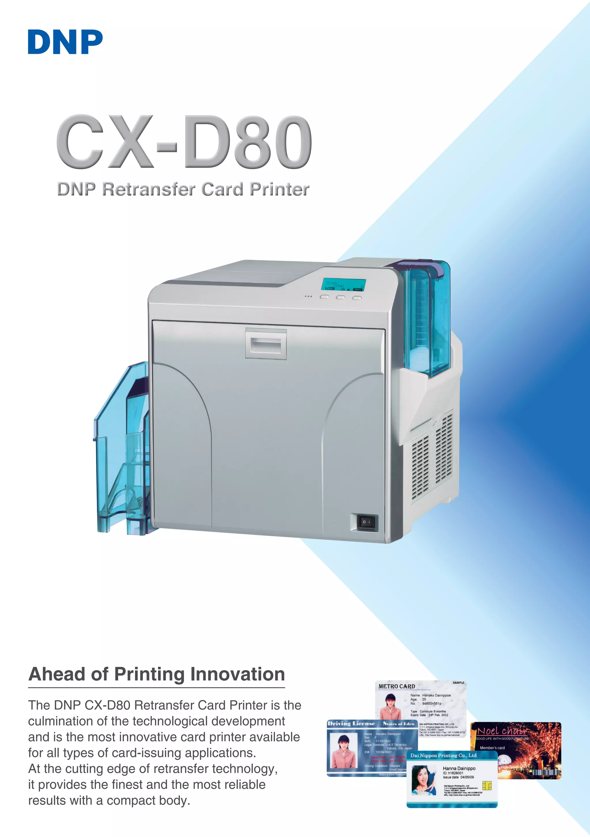 Brochure DNP CX-D80 | PDF