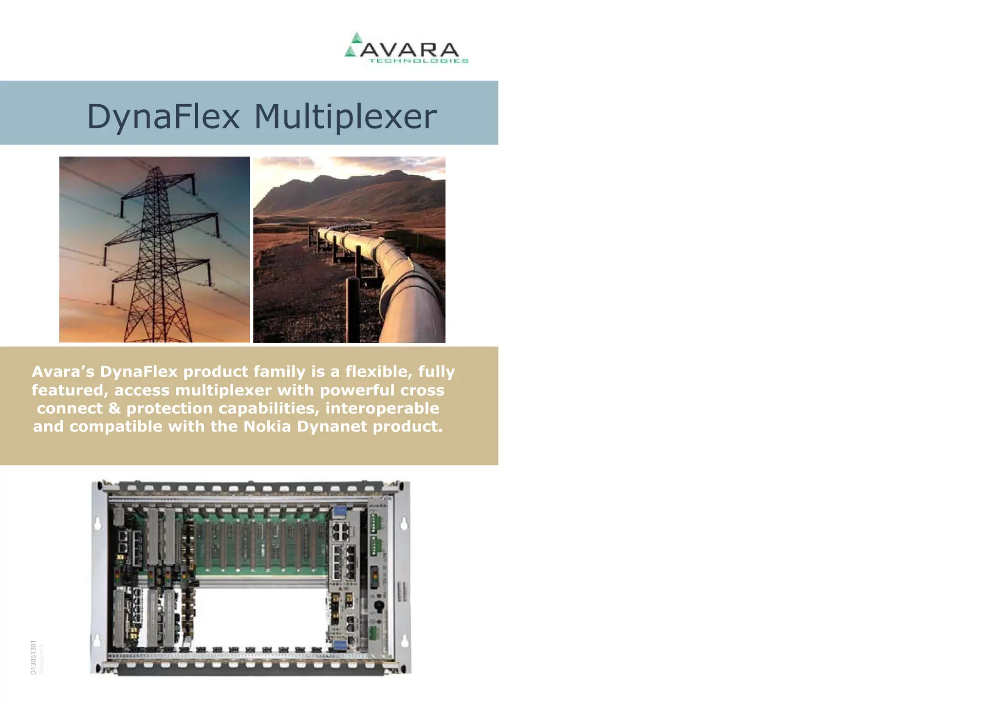 brochure DynaFlex Multiplexer Sistem Komunikasi Utily PLN Jawa Bali | PPTX
