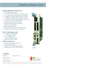 brochure DynaFlex Multiplexer Sistem Komunikasi Utily PLN Jawa Bali | PPT