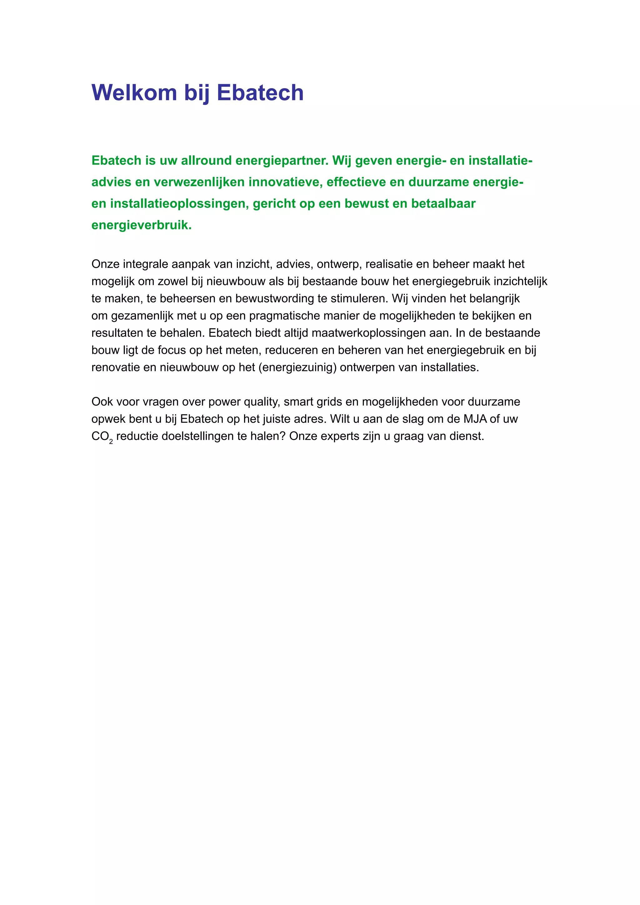 Brochure Ebatech | PDF