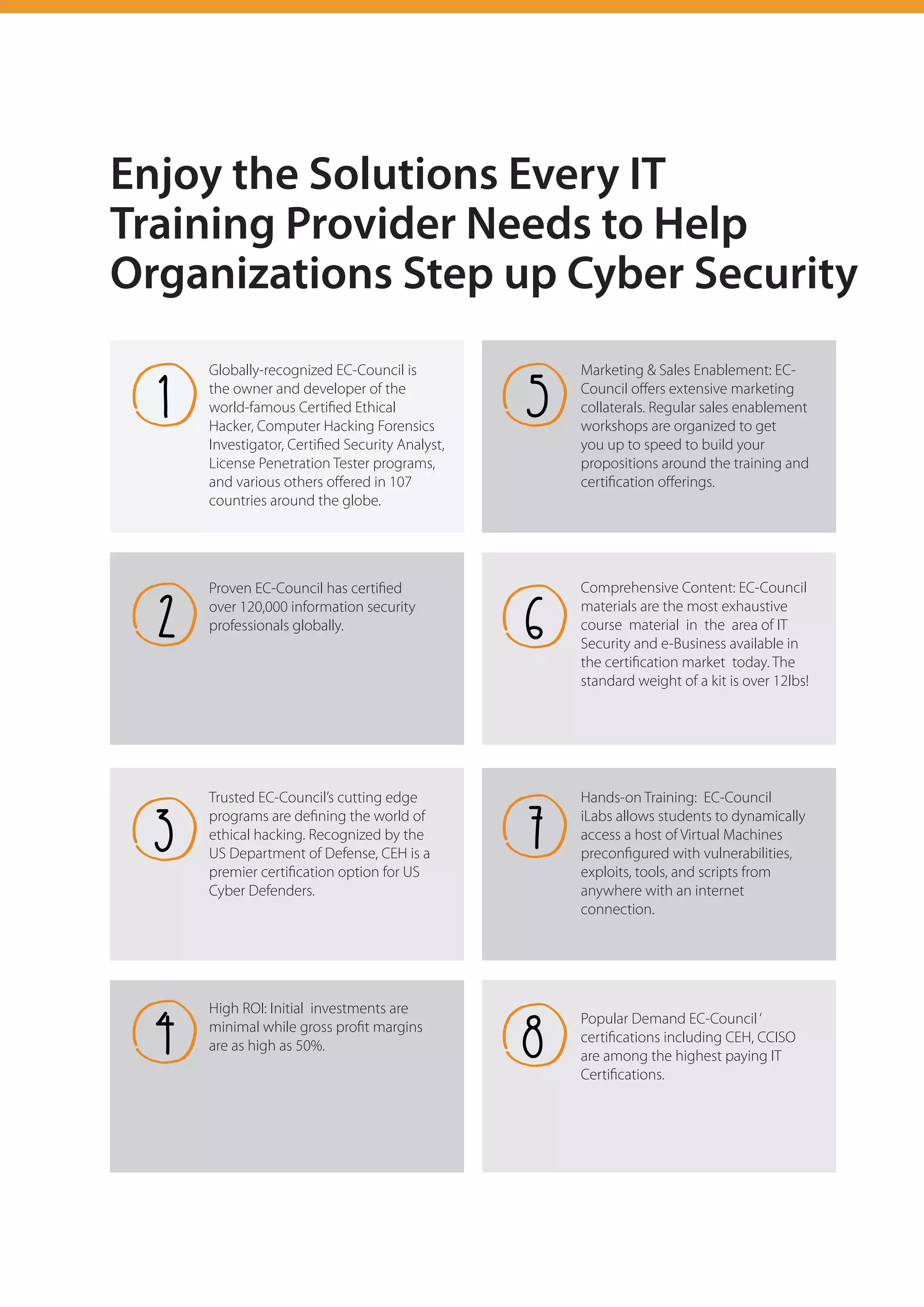 EC-Council Cyber Security Training and Certifications | PDF