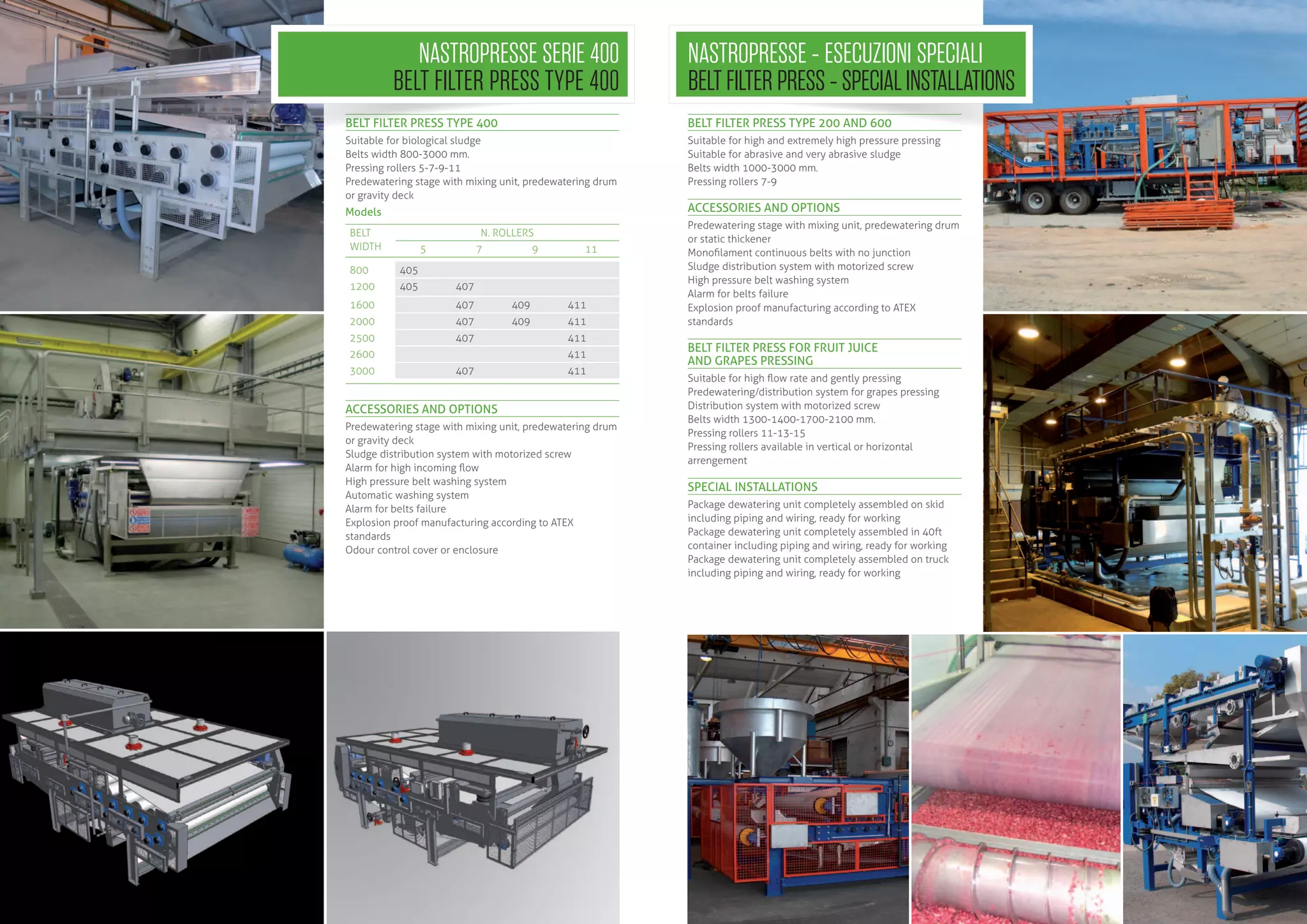 Ecomacchine brochure - water wastewater and sludge equipments | PDF